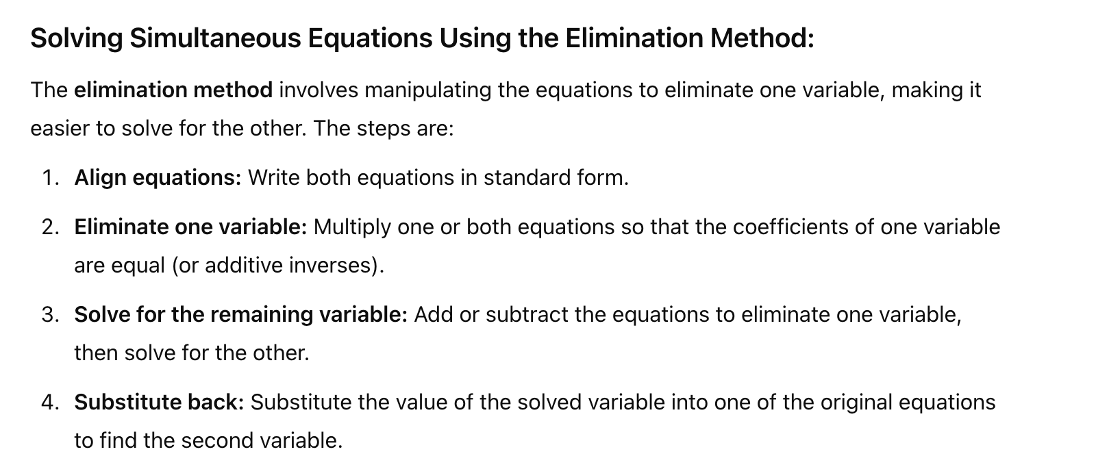 2. Algebra (MSMP) → Solving Simultaneous Equations – Elimination Method ...